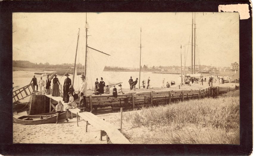 Government Wharf, Piers, and Boathouse Jetty on the Kennebunk River ...