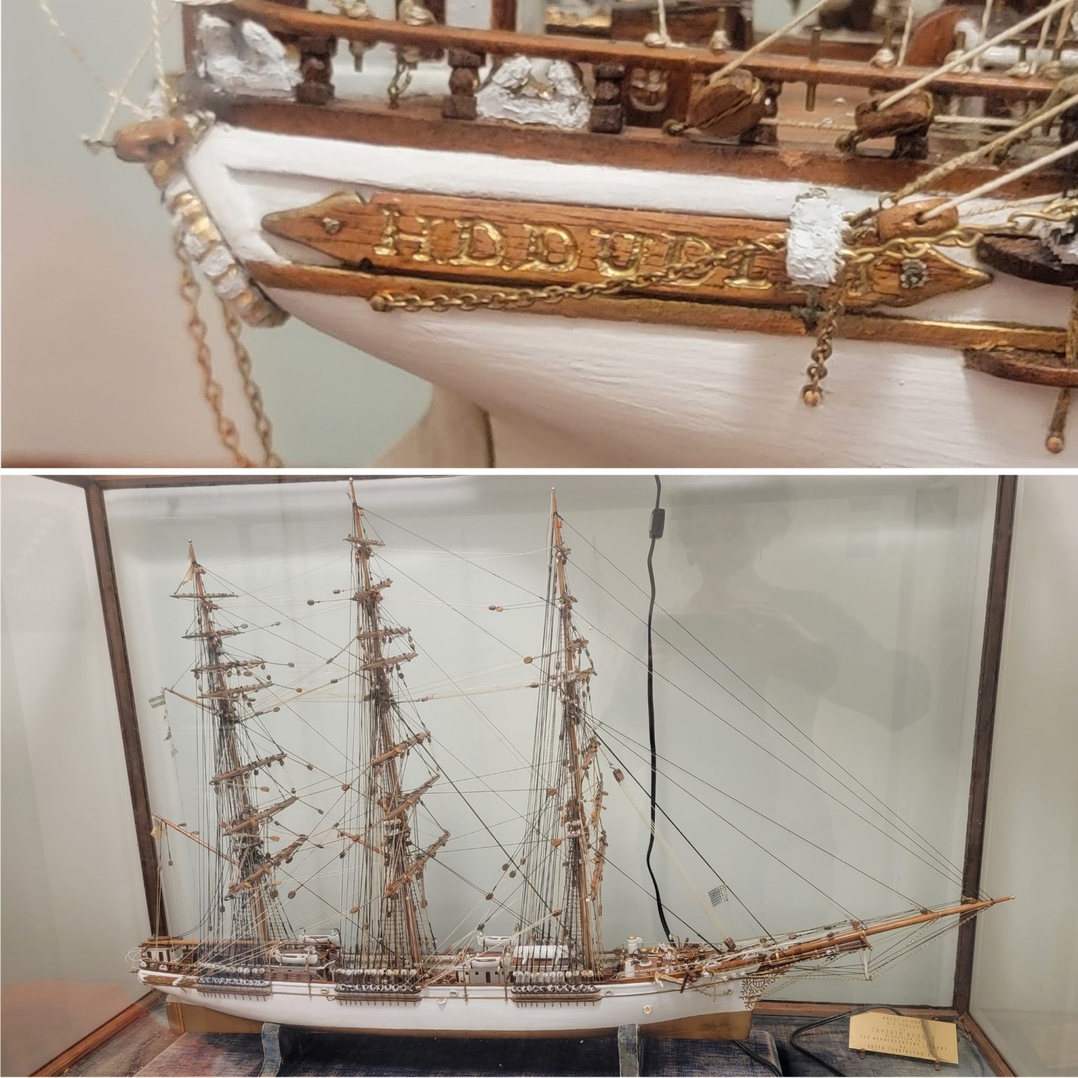 Capt. Dudley’s Model Ship the H.D. Dudley - Kennebunkport Historical ...